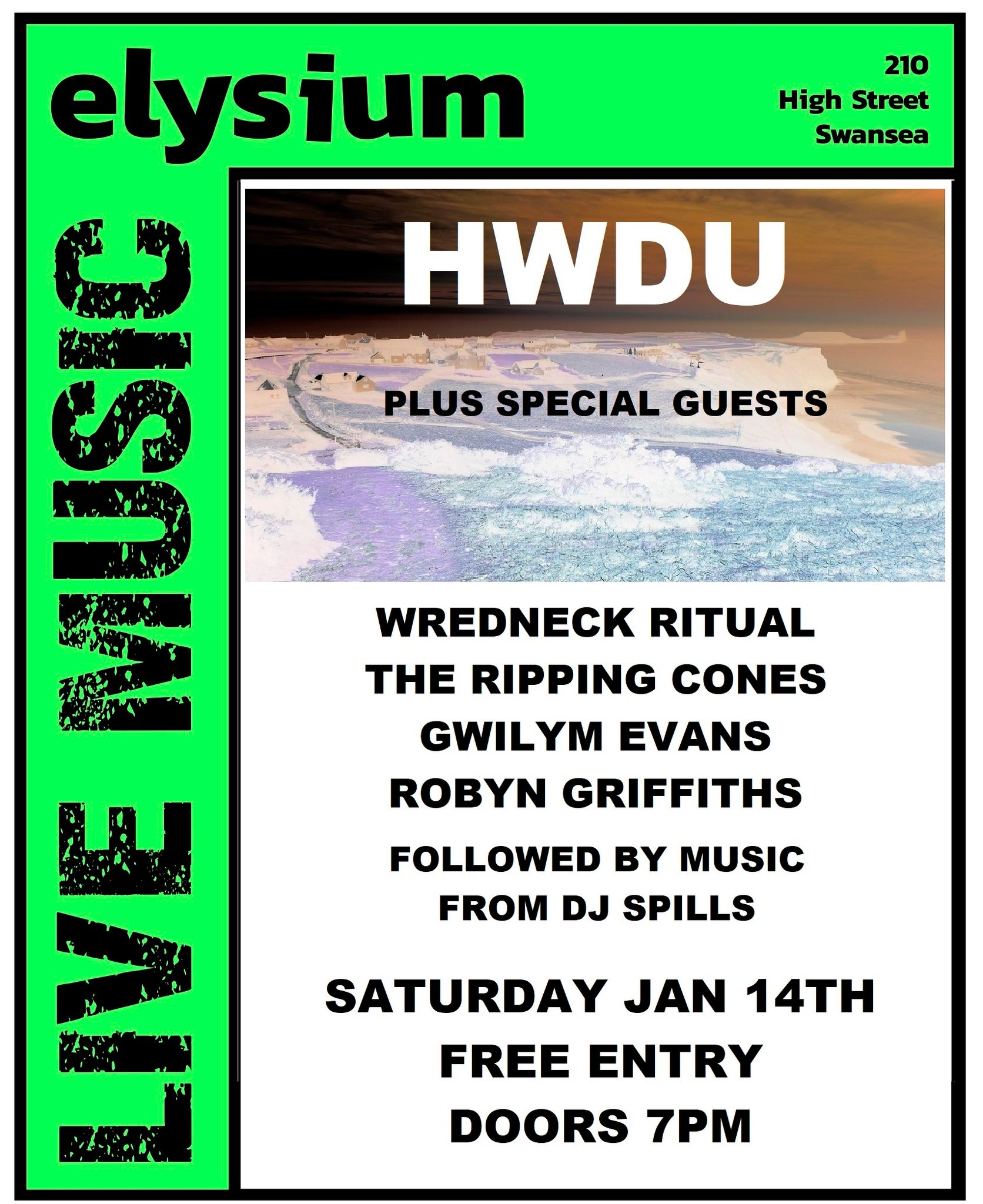 Live Music: HWDU + Wredneck Ritual + The Ripping Cones + Gwilym Evans ...