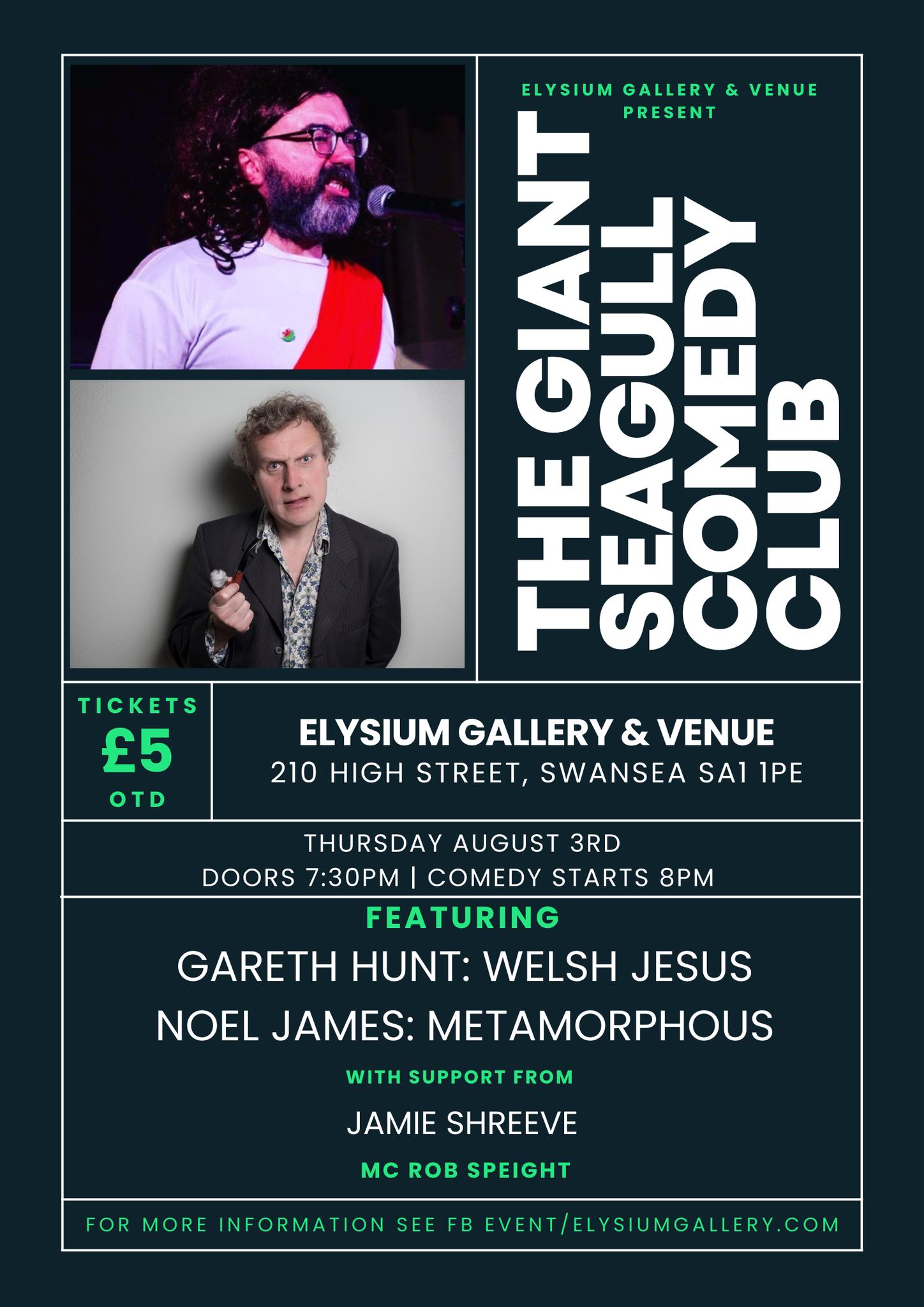 The Giant Seagull Comedy Club present Gareth Hunt: Welsh Jesus & Noel ...