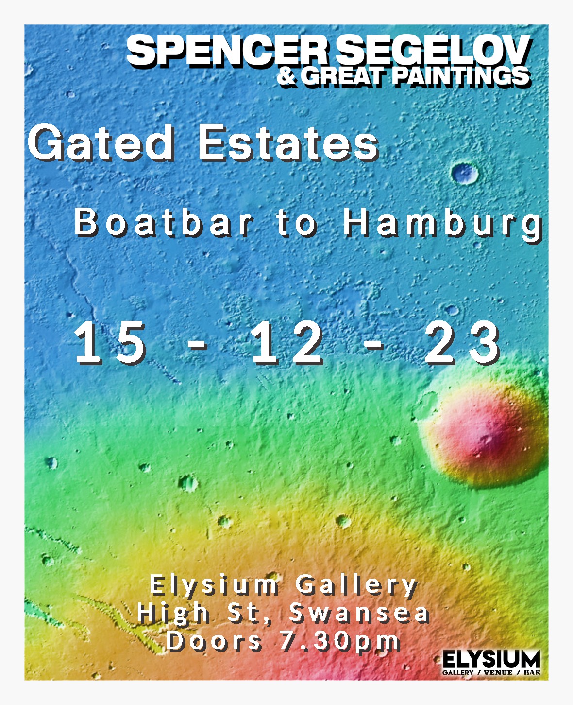 Live Music: Spencer Segelov & Great Paintings + Gated Estates + Boatbar ...