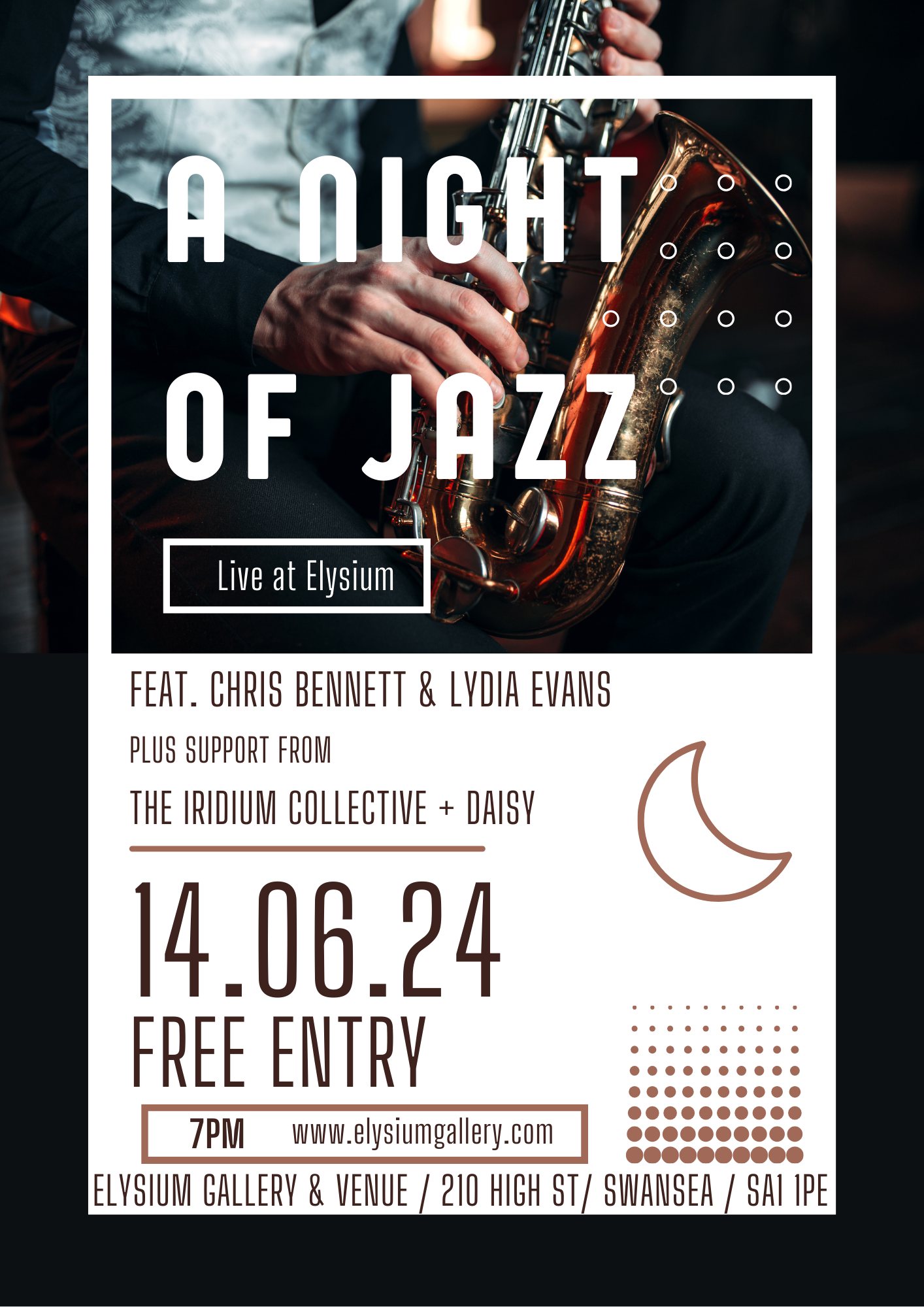 A Night Of Jazz feat Chris Bennett & Lydia Evans + The Iridium ...