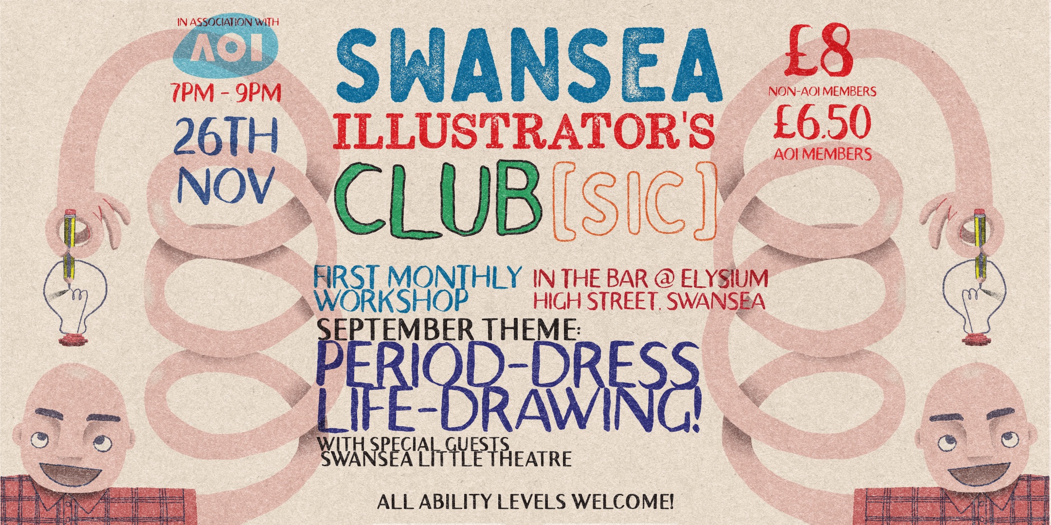 Swansea Illustrators Club [SIC] - Period-Dress Life-Drawing! - Elysium ...